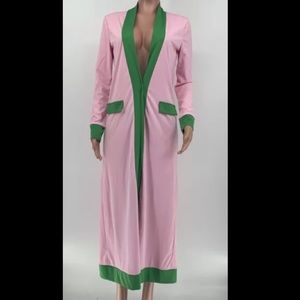 Sweaters | Pink And Green Aka Colors Duster | Poshmark